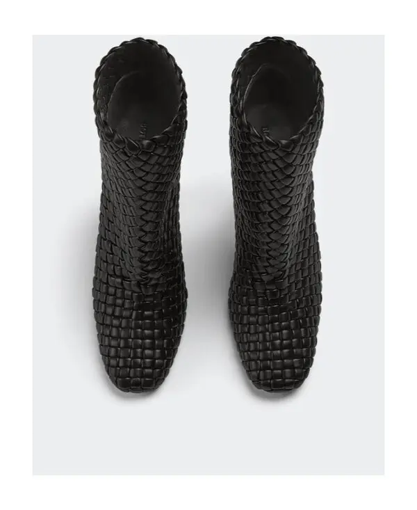 Bottega Veneta Padded Intreccio Ankle Boots