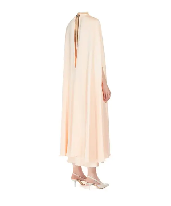 Max Mara Managua Cape Detailed Dress - Pink