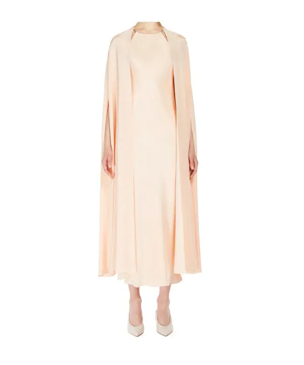 Max Mara Managua Cape Detailed Dress - Pink
