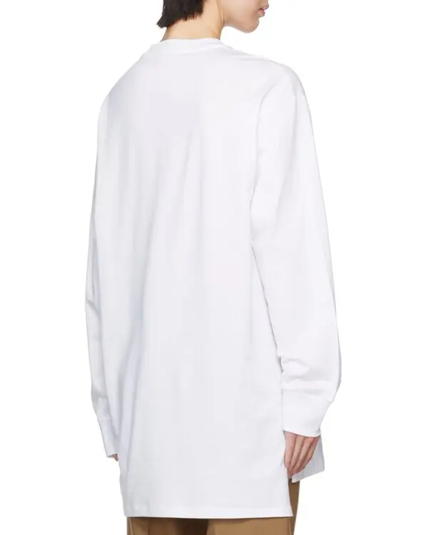 Marni Feline Print Logo Long Sleeve Jersey T-shirt