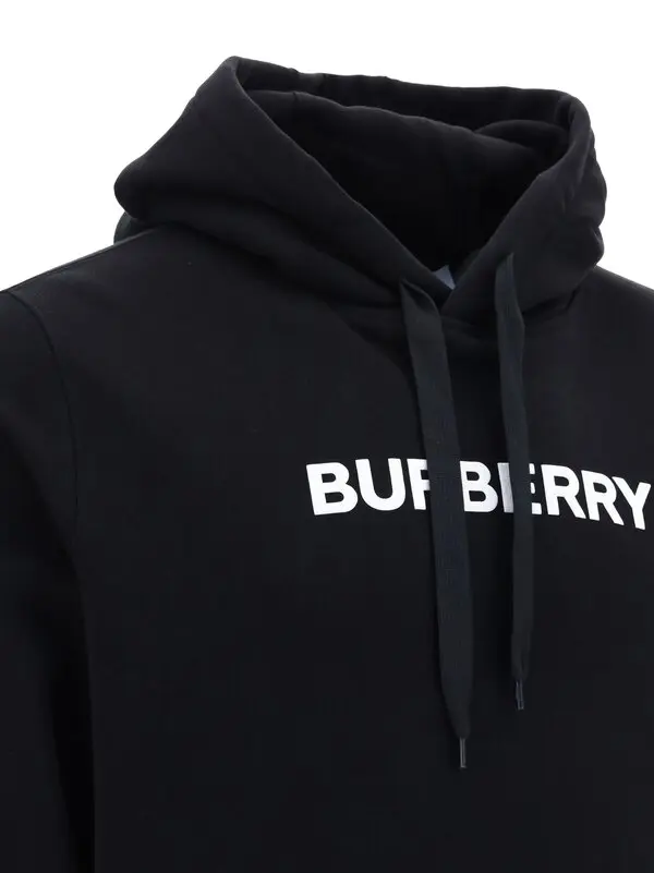 Burberry Logo Print Drawstring Hoodie