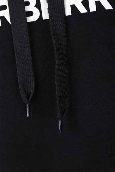 Burberry Logo Print Drawstring Hoodie