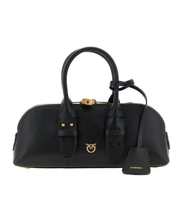 Pinko Small Escape Bowling Bag - Black