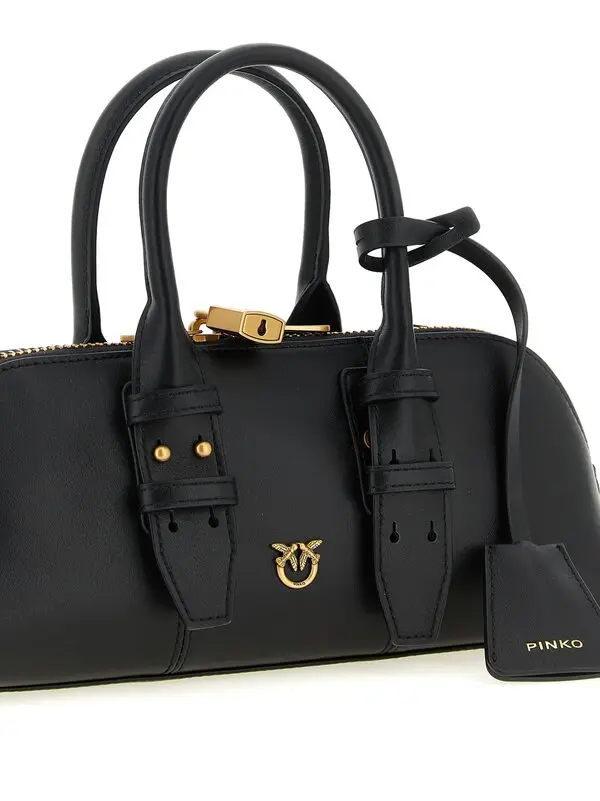Pinko Small Escape Bowling Bag - Black