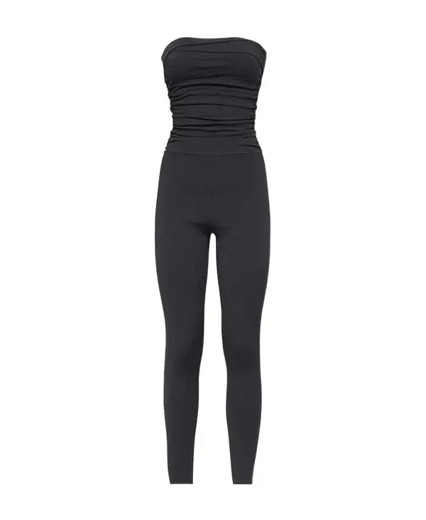 Khaite Strapless Fitted Jumpsuit - Black