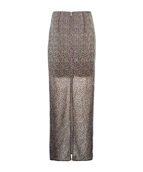 ROTATE BY BIRGER CHRISTENSEN Sequin Embellished Maxi Skirt