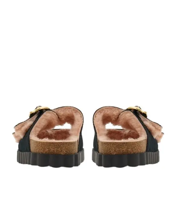 FERRAGAMO Gancini Sporty Sandals - Black