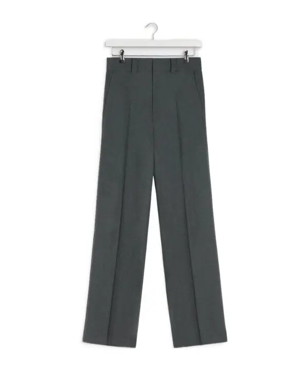 LEMAIRE Tailored Front-creased Trousers - Dark Grey
