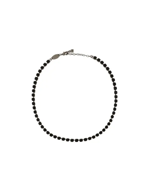 Dsquared2 Crystal Embellished Pendant Necklace - Black
