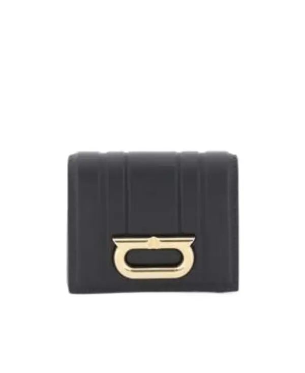 FERRAGAMO Matrasse Embossed Purse - Black