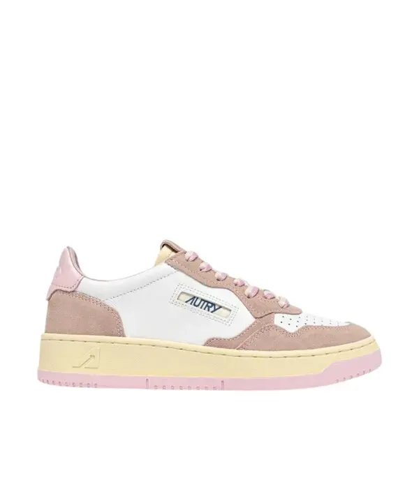 AUTRY Logo Patch Low-top Sneakers - Nude