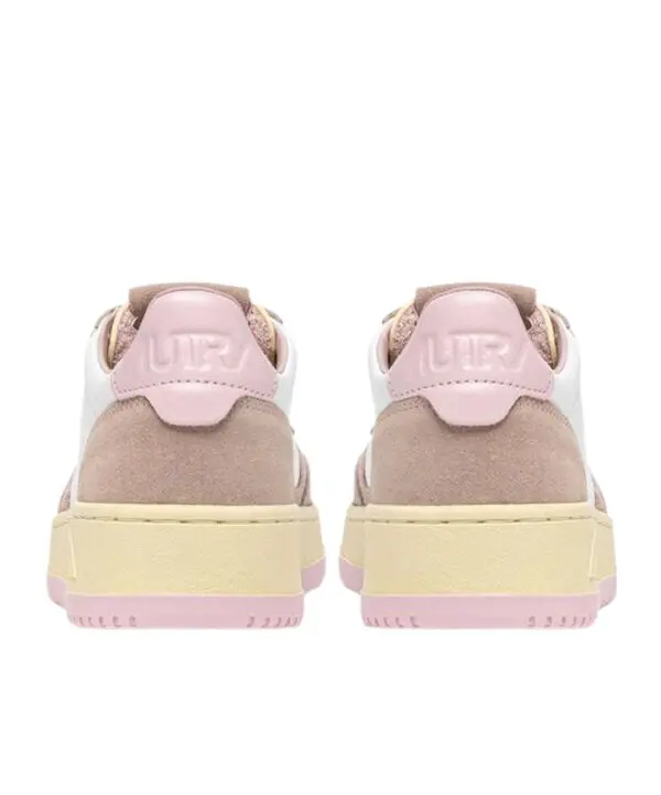 AUTRY Logo Patch Low-top Sneakers - Nude
