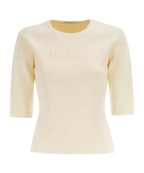 Max Mara Three-quarter Sleeve T-shirt - Nude