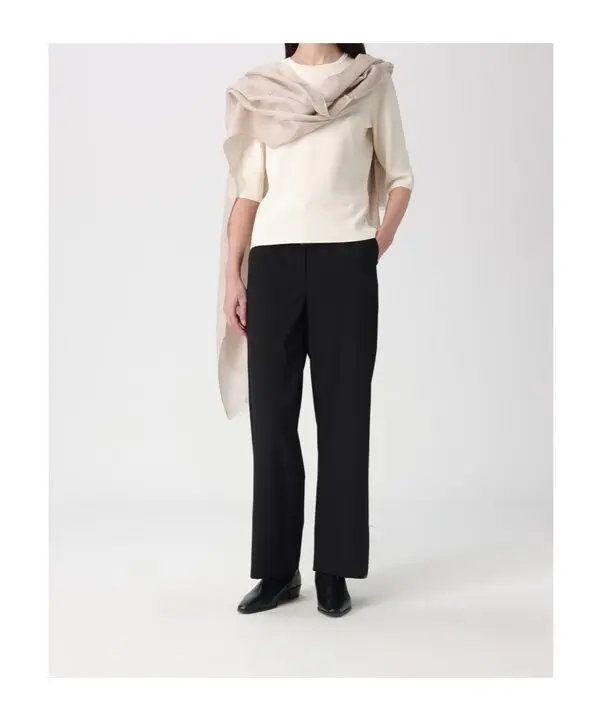 Max Mara Short Sleeve Logo Top - Nude