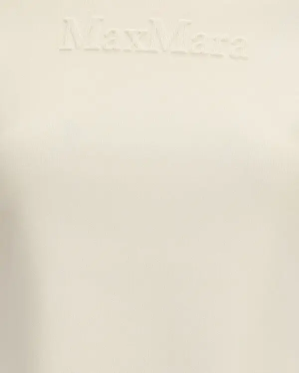 Max Mara Short Sleeve Logo Top - Nude
