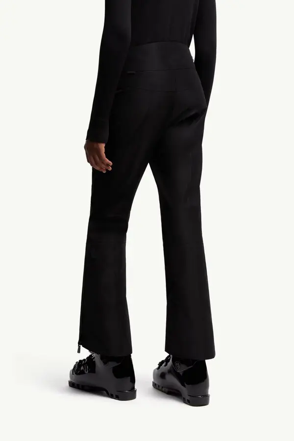 Moncler Ski Trousers With Button Detail - Black