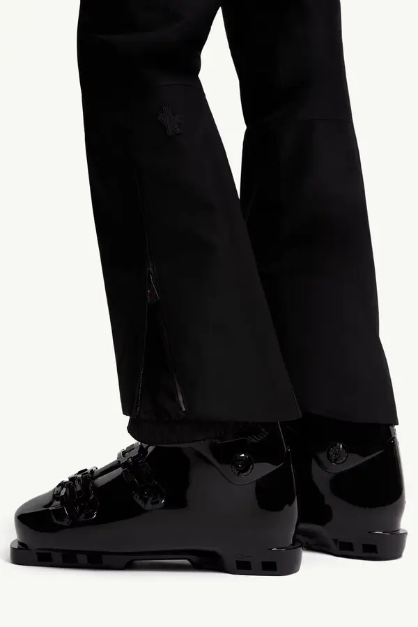 Moncler Ski Trousers With Button Detail - Black