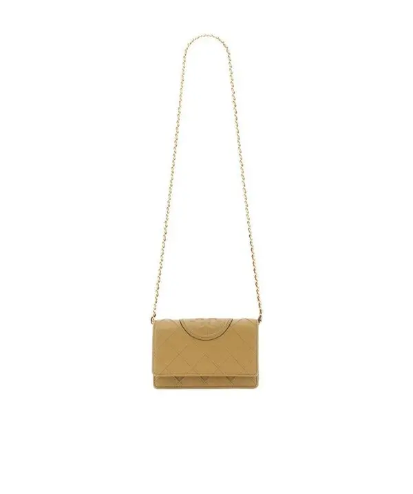 Tory Burch Fleming Soft Chain-linked Wallet - Green