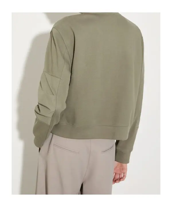 MAXCO. Knitted Nylon Sweatshirt With Half Zip