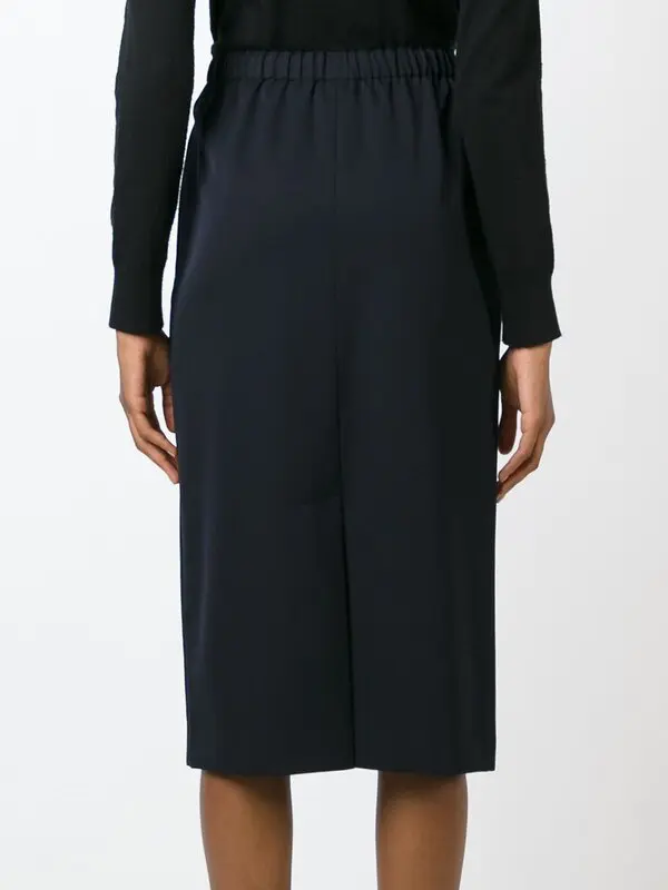 Comme Des Garçons Elastic Waist Skirt With Back Slits