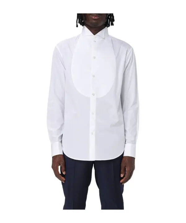 Emporio Armani Curved Hem Tuxedo Shirt