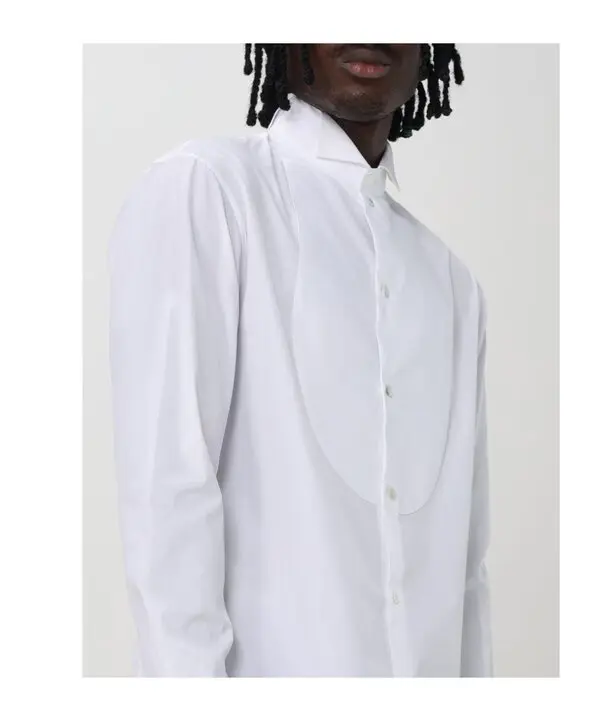 Emporio Armani Curved Hem Tuxedo Shirt