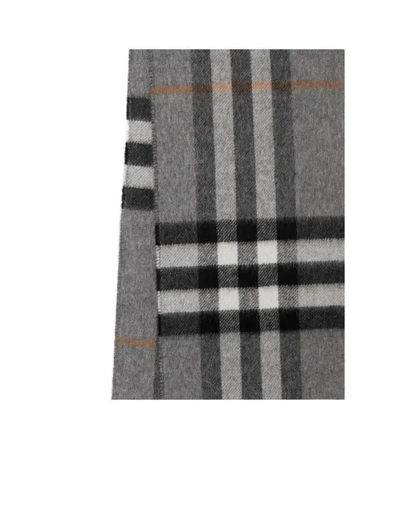Burberry Contrast Check Fringed Scarf