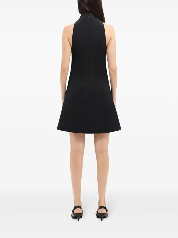 COURREGES Sleeveless A-line Mini Dress - Black