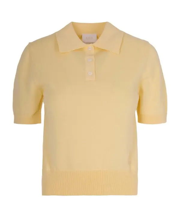 A.p.c. Short Sleeve Knitted Polo Shirt - No