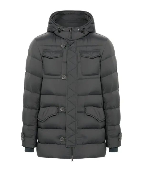 Herno L'eskimo High Neck Hooded Down Coat