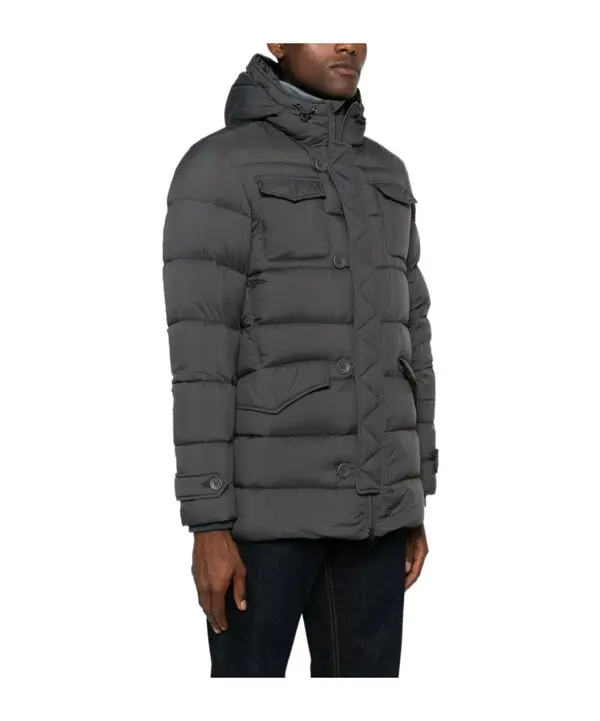 Herno L'eskimo High Neck Hooded Down Coat