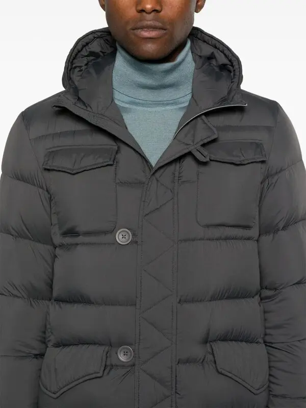 Herno L'eskimo High Neck Hooded Down Coat