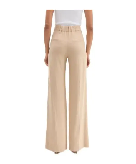 Veronica Beard High-waisted Wide-leg Trousers - Nude