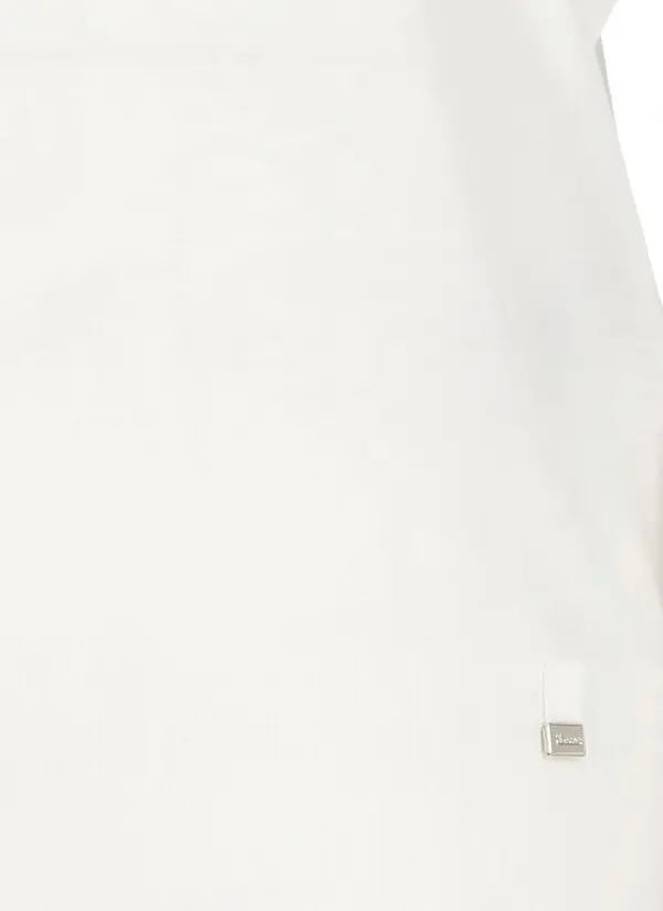 Herno V-neck Fine-knit T-shirt - White
