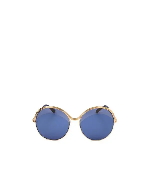 Elie Saab Round Frame Sunglasses - Blue
