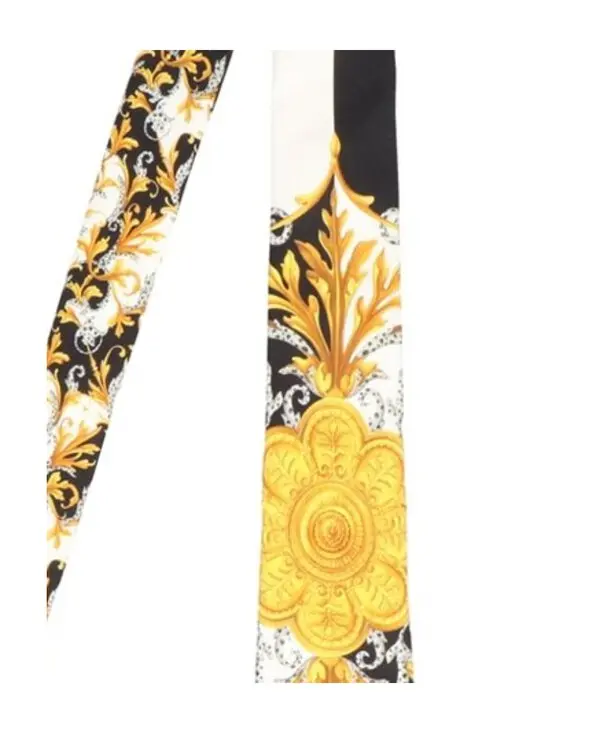 Versace Acanthus Print Neck Tie