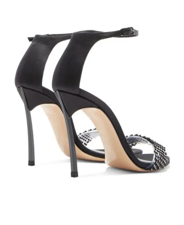 Casadei Blade Twenties Crystal Heeled Sandals