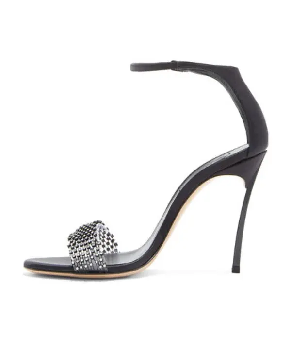 Casadei Blade Twenties Crystal Heeled Sandals