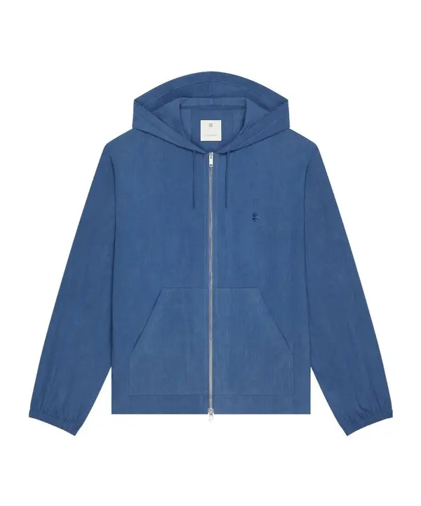 Givenchy 4g Detailed Washed Zipped Hoodie
