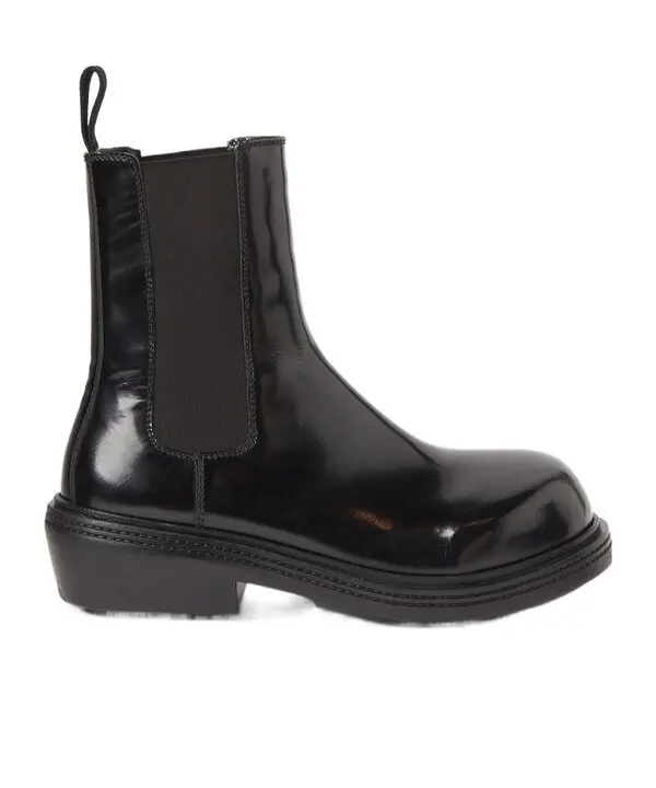 Bottega Veneta Fireman Chelsea Ankle Boots - Black