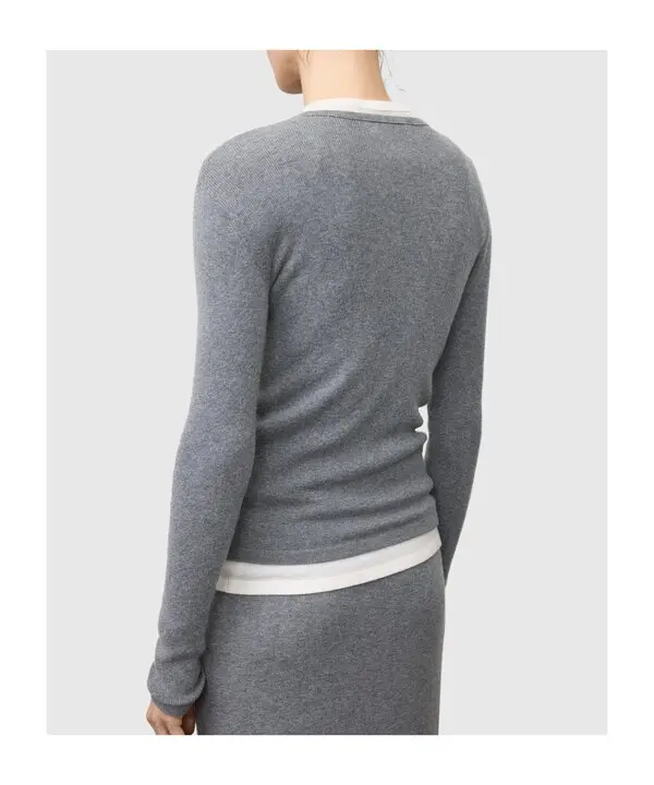 LISA YANG Ribbed Long Sleeve Sweater
