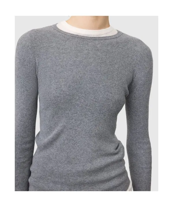 LISA YANG Ribbed Long Sleeve Sweater