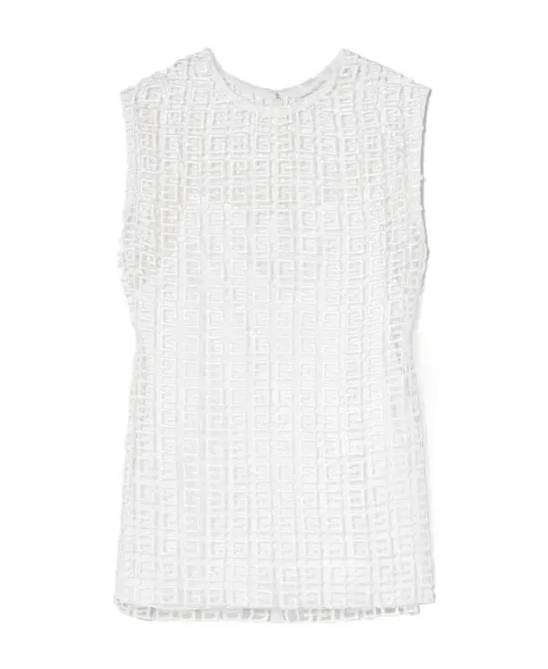 Givenchy 4g Guipure Top - White