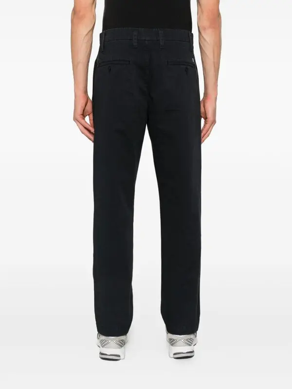 C.P. COMPANY Pleated Cotton Trousers - Black