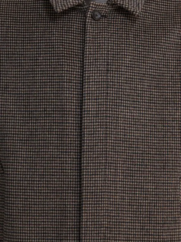 Vince Houndstooth Overshirt Jacket