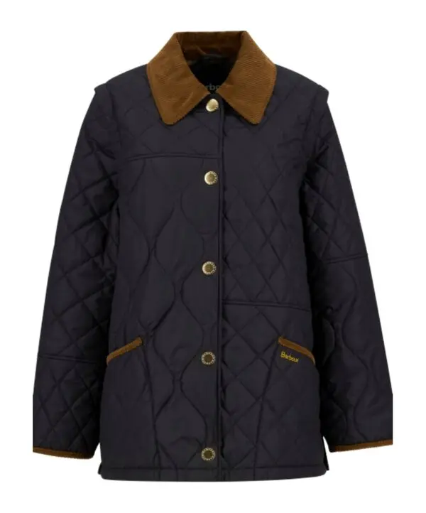 Barbour Lorrie Quilted Jacket With Detachable Sleeves - Black
