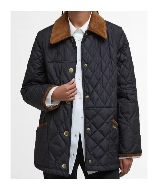 Barbour Lorrie Quilted Jacket With Detachable Sleeves - Black