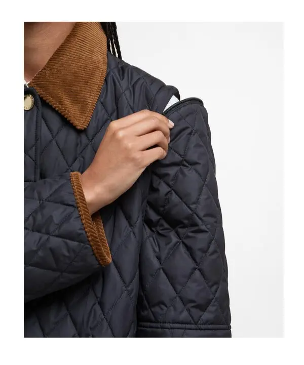 Barbour Lorrie Quilted Jacket With Detachable Sleeves - Black