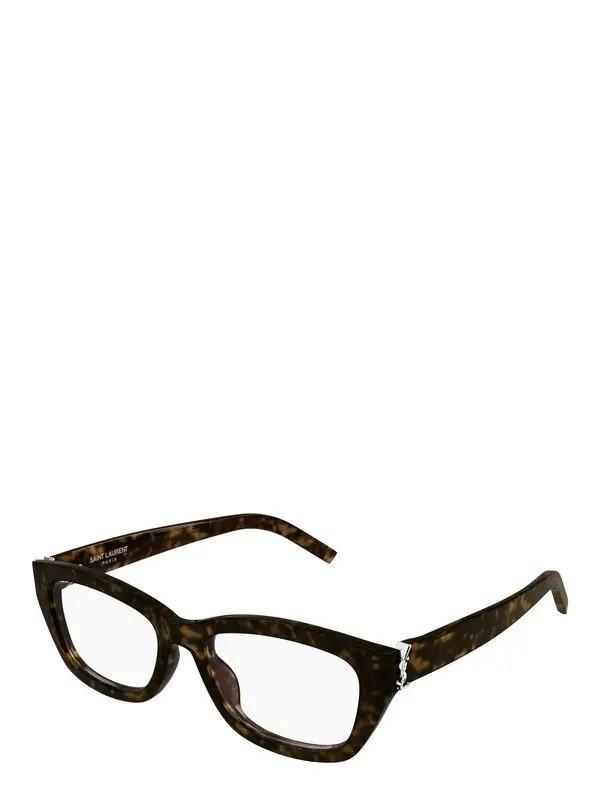Saint Laurent Cat Eye Logo Plaque Eyeglasses