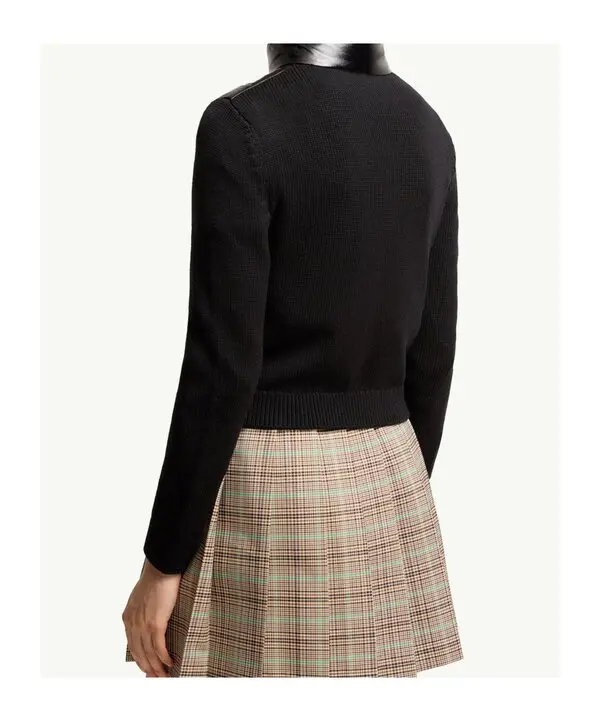 Moncler Zip-up Padded Cardigan With Stand-up Collar